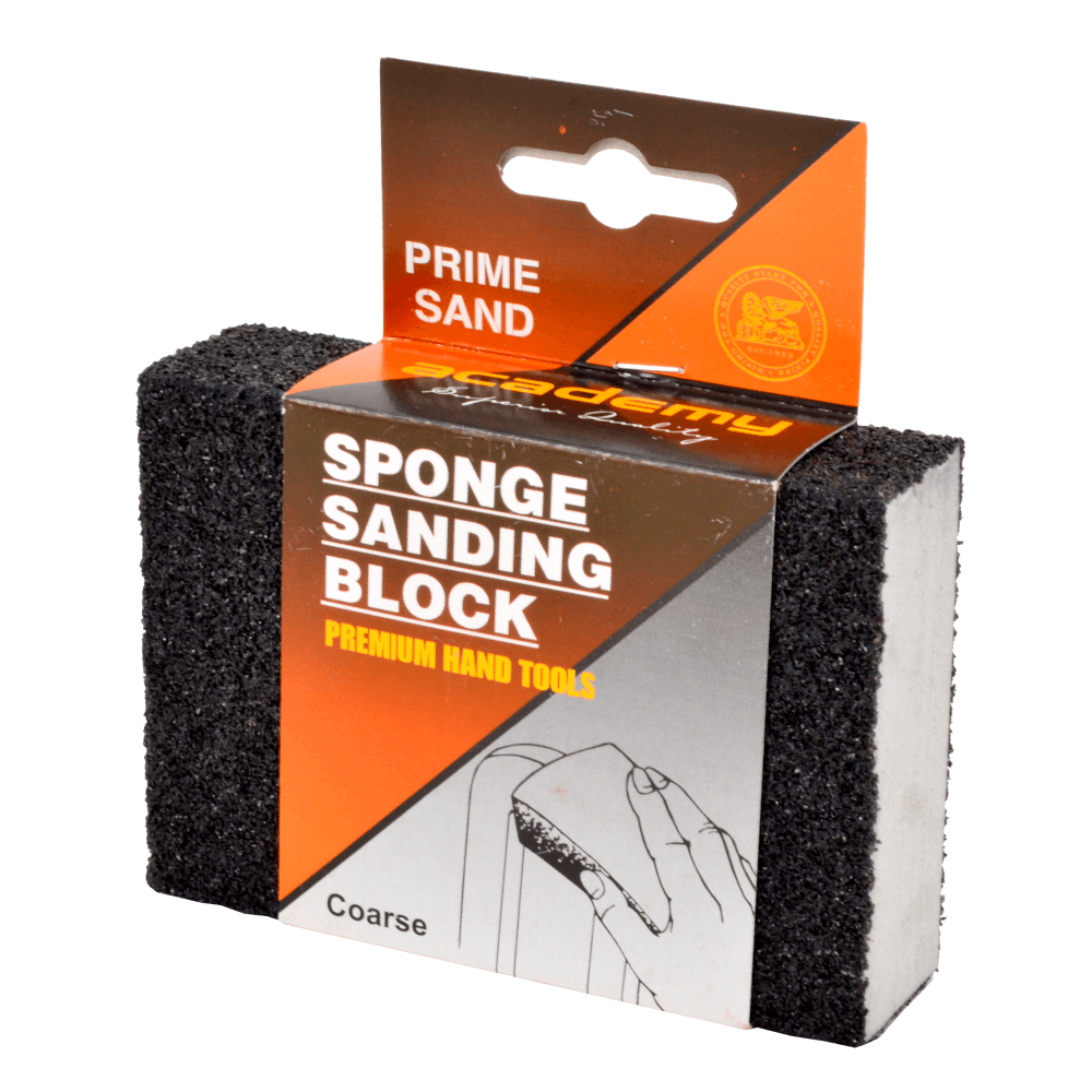 Sponge Sanding Block Coarse, ACADEMY BRUSHWARE - Cashbuild