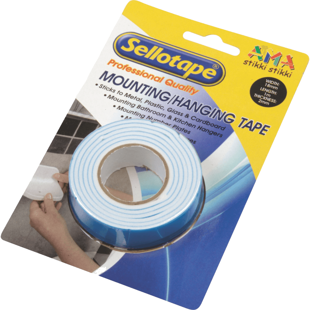 Mounting Hanging Tape 1m X 2mm X 18mm, ACADEMY BRUSHWARE - Cashbuild
