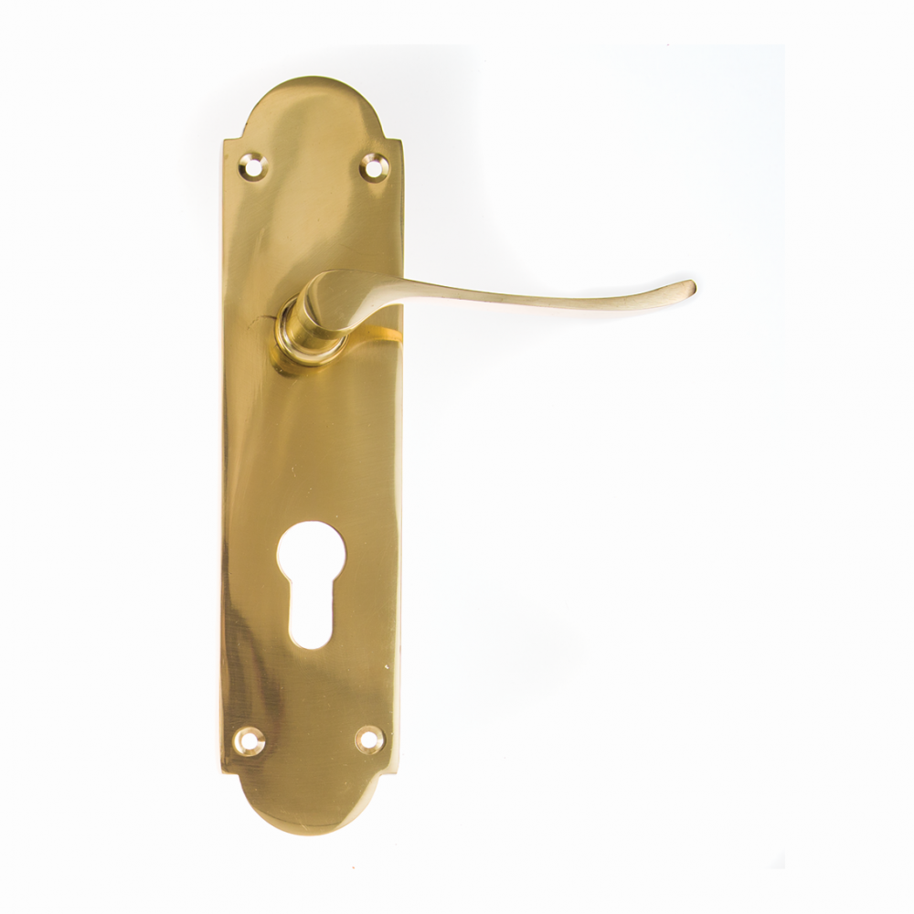 Brass 8 Victorian Plated Cylinder Handle, - Cashbuild