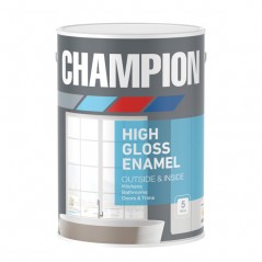 Champion High Gloss Enamel Dark Brown 5l, CHAMPION - Cashbuild