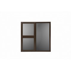 Window Frame Aluminium 28-Ptt1212 Bronze Left Hand Reflective Glass ...