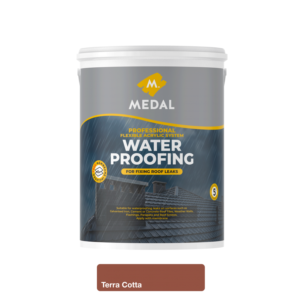 Medal Professional Waterproofing and Free Membrane Terracotta 5l, MEDAL ...