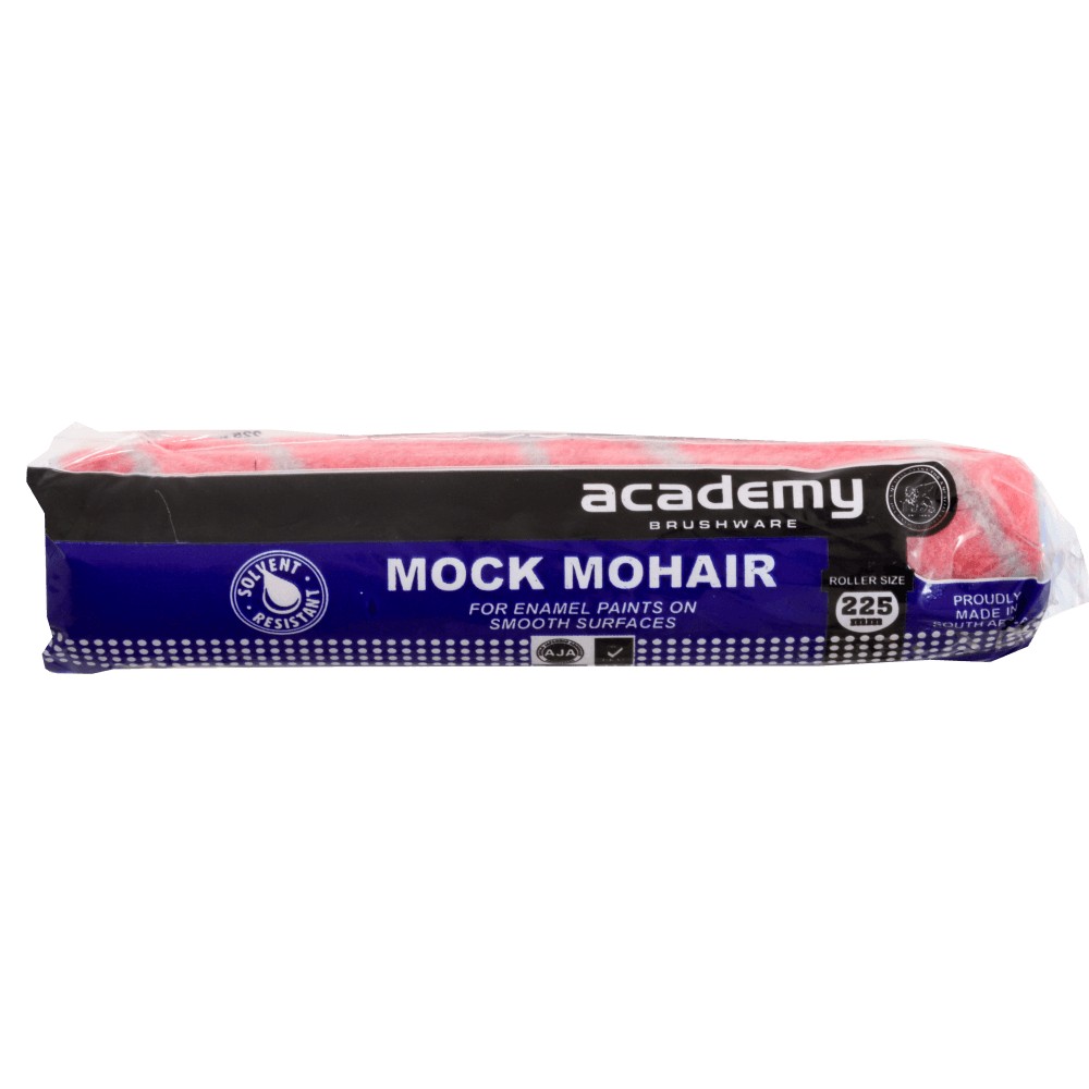 Paint Roller Refill Pink Mohair 225mm, ACADEMY BRUSHWARE - Cashbuild