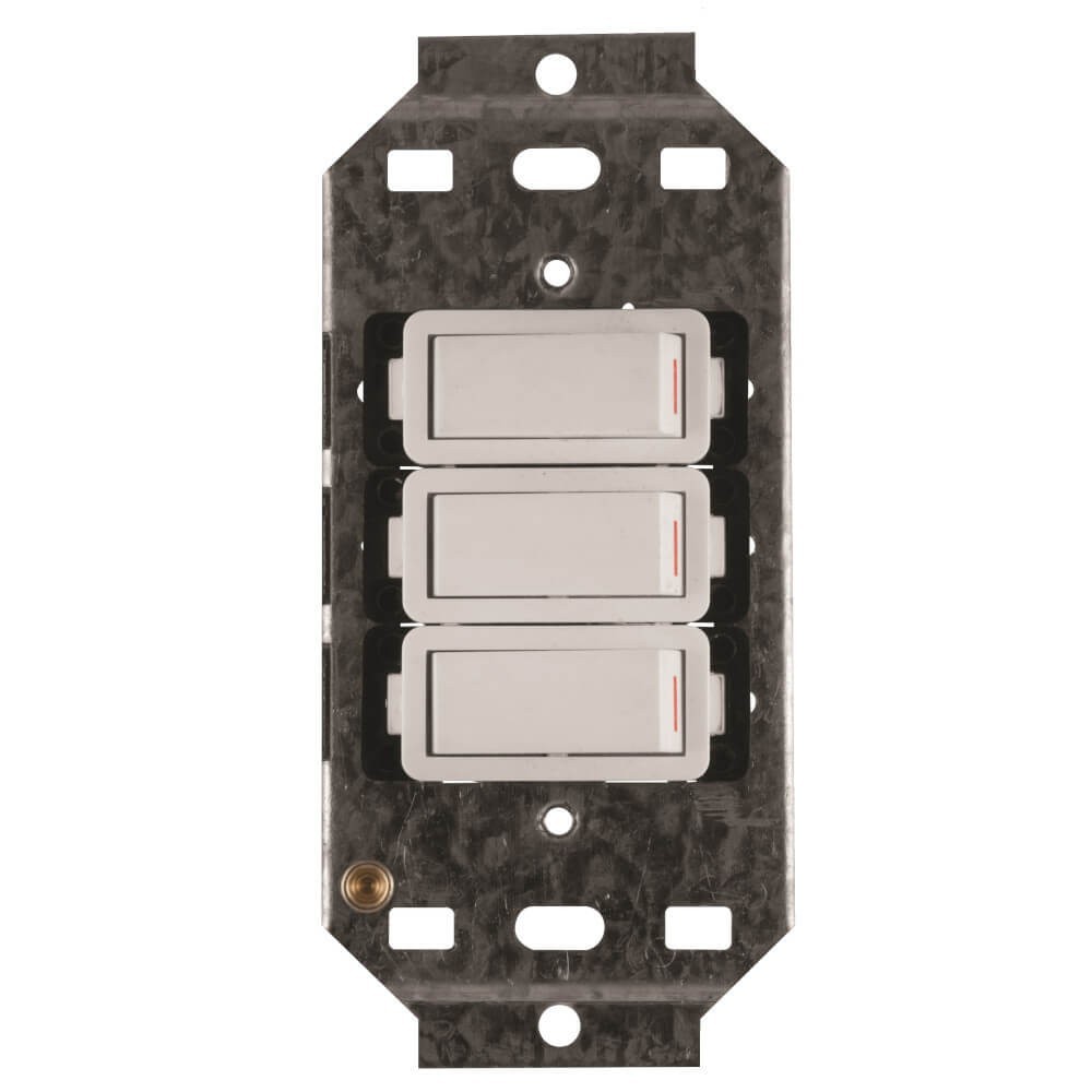 Light Switch CBI SABS 3 Lever, - Cashbuild