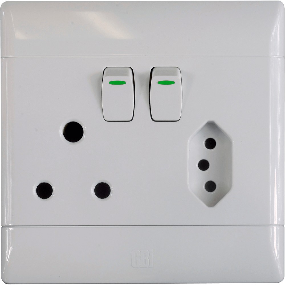 Switch Plug Euro Vertical CBI SABS 4x4, - Cashbuild