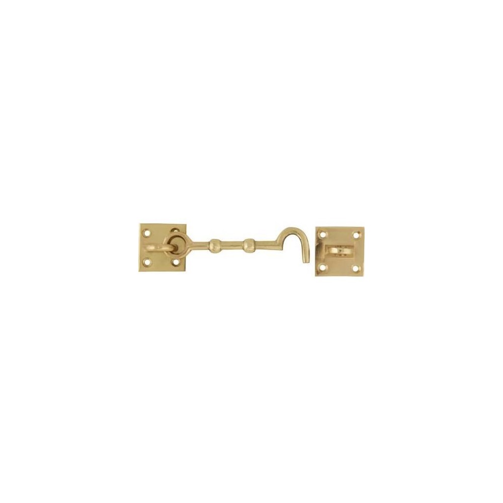 150mm Cabin Hooks Brass Plated, TROJAN - Cashbuild
