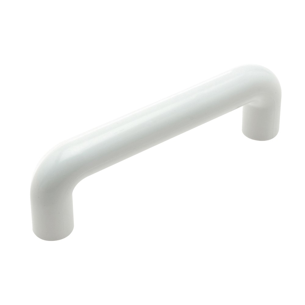 Handle Plastic Thick Dain White 96mm, MACKIE - Cashbuild