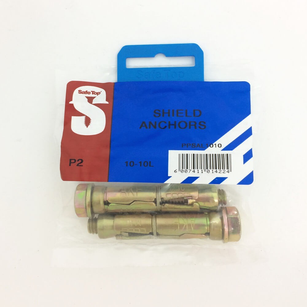 Pre Pack Shield Anchors 10-10l Quantity:2, SAFETOP - Cashbuild