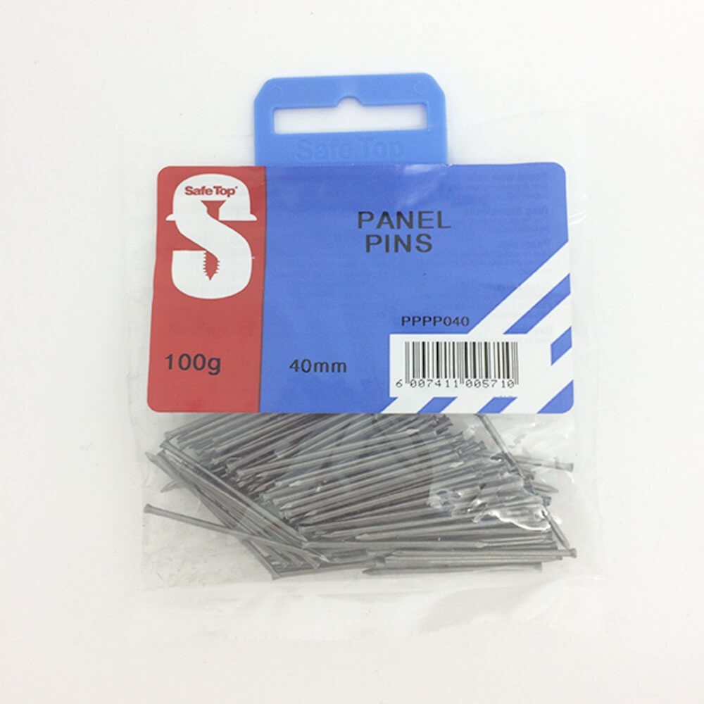 Pre Pack Panel Pins 40mm Quantity:100g, SAFETOP - Cashbuild