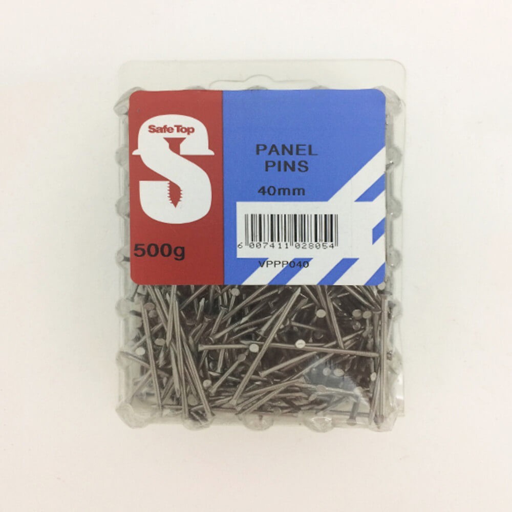 Value Pack Panel Pins 40mm Quantity:500g, SAFETOP - Cashbuild