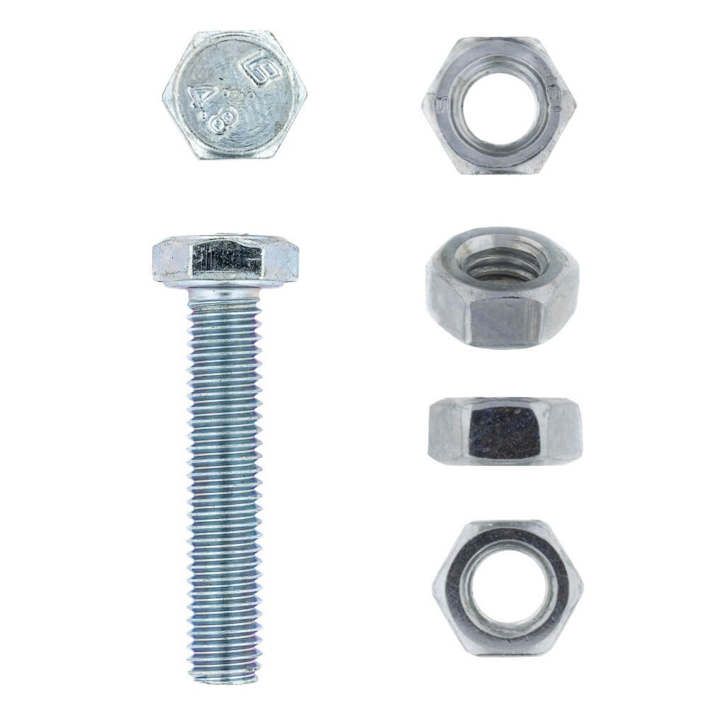 Eureka Set Screw & Nut Galvanized 6x30mm Quantity:8, EUREKA - Cashbuild