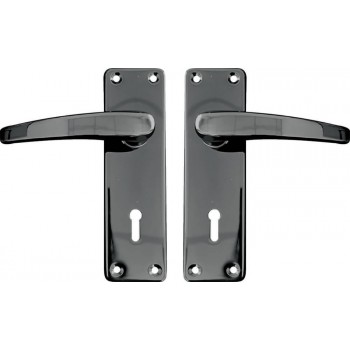 6" Ruby Steel Handles Black Satin Plated, TROJAN - Cashbuild