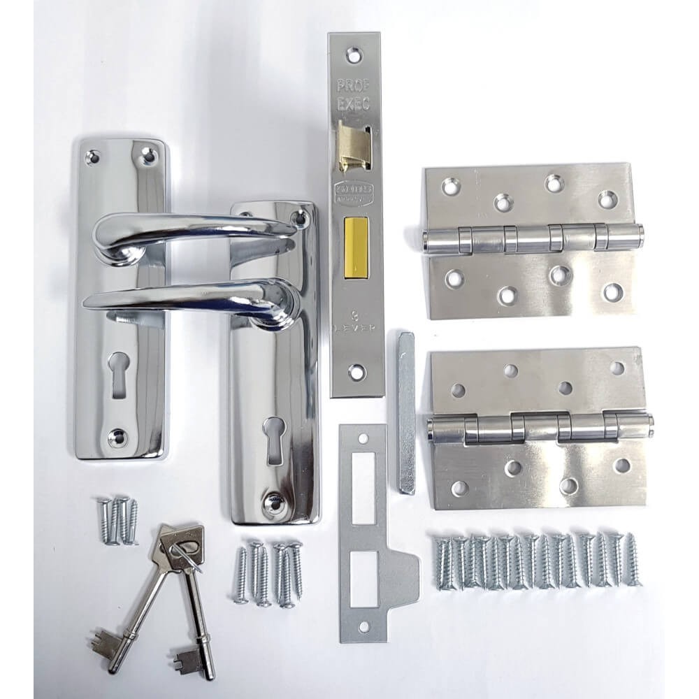 6" 3 Lever Lockset with Stainless Steel Ball Bearings, TROJAN - Cashbuild