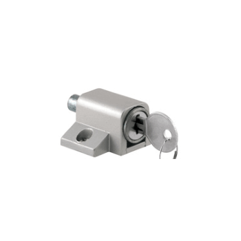 Patio Door Night Latch (push Lock) Silver