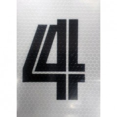 Black & White Reflective Number 4, TROJAN - Cashbuild