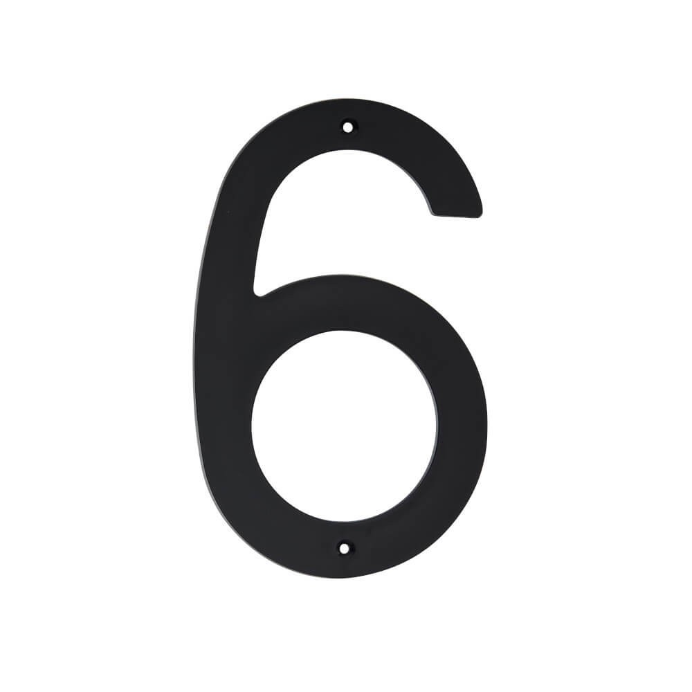 Black Plastic Number 200mm - Nr 6