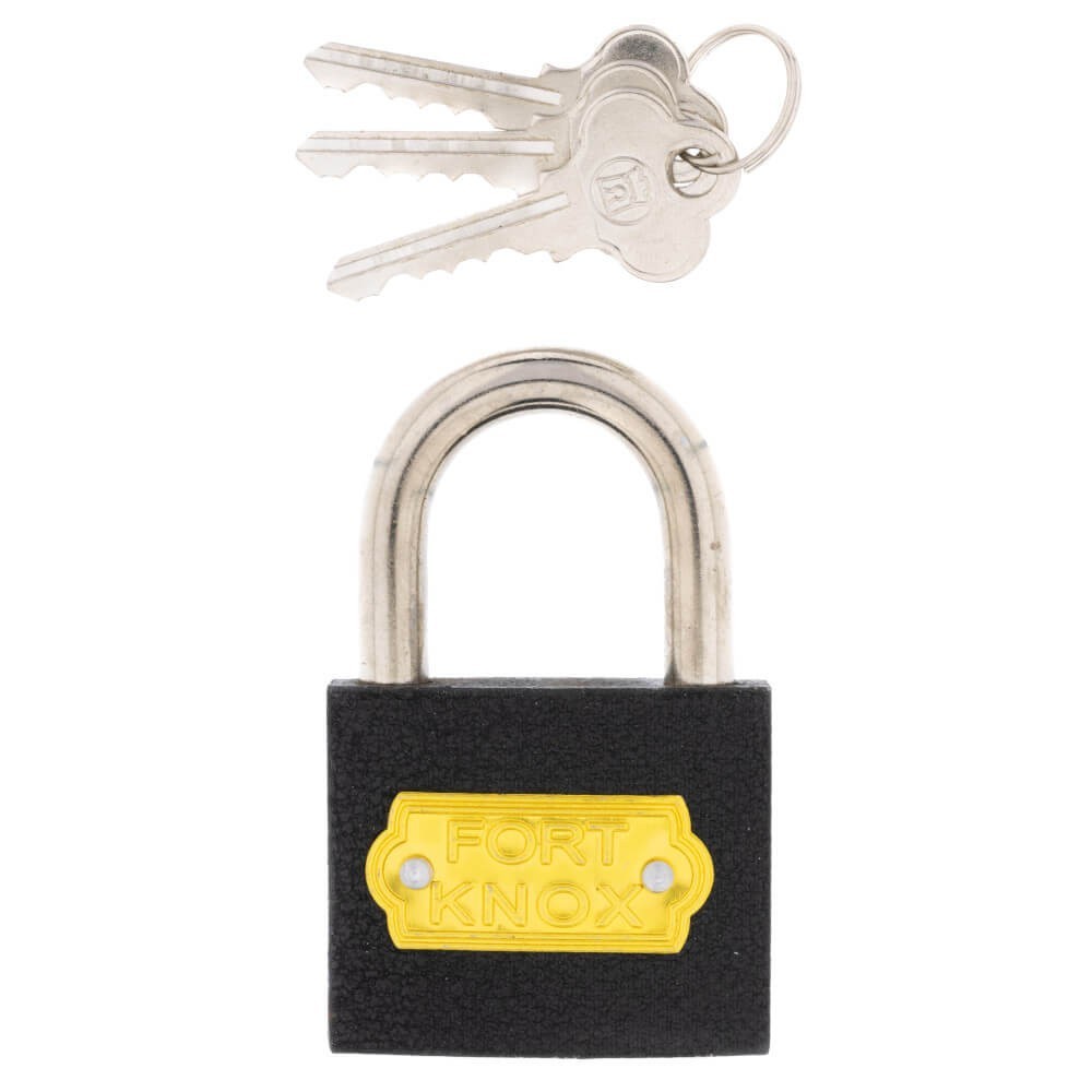 Fort Knox Iron Padlock Keyed Alike 50mm Quantity:1, FORT KNOX - Cashbuild