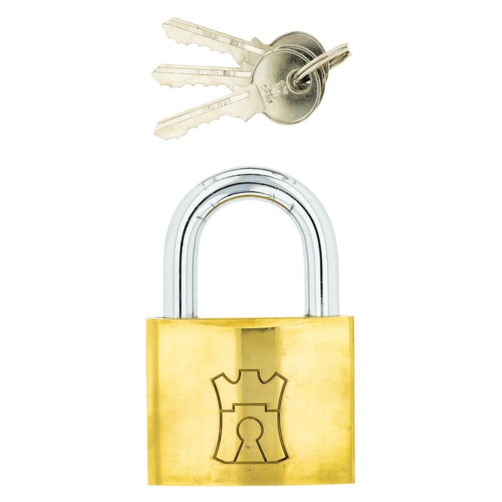 Fort Knox Brass Padlock 60mm Quantity:4, FORT KNOX - Cashbuild