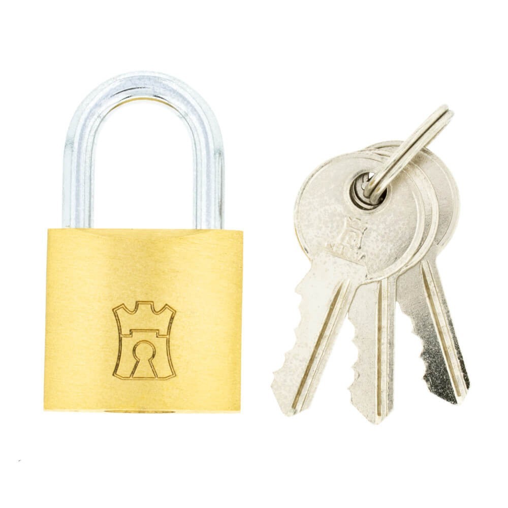 Fort Knox Padlock Brass 30mm Econo, FORT KNOX - Cashbuild