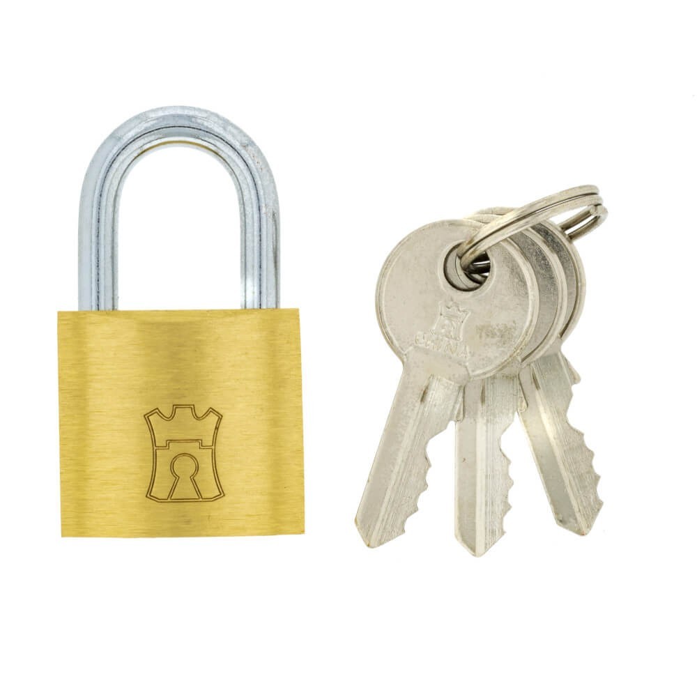 Fort Knox Padlock Brass 30mm Econo 2 K/a, FORT KNOX - Cashbuild