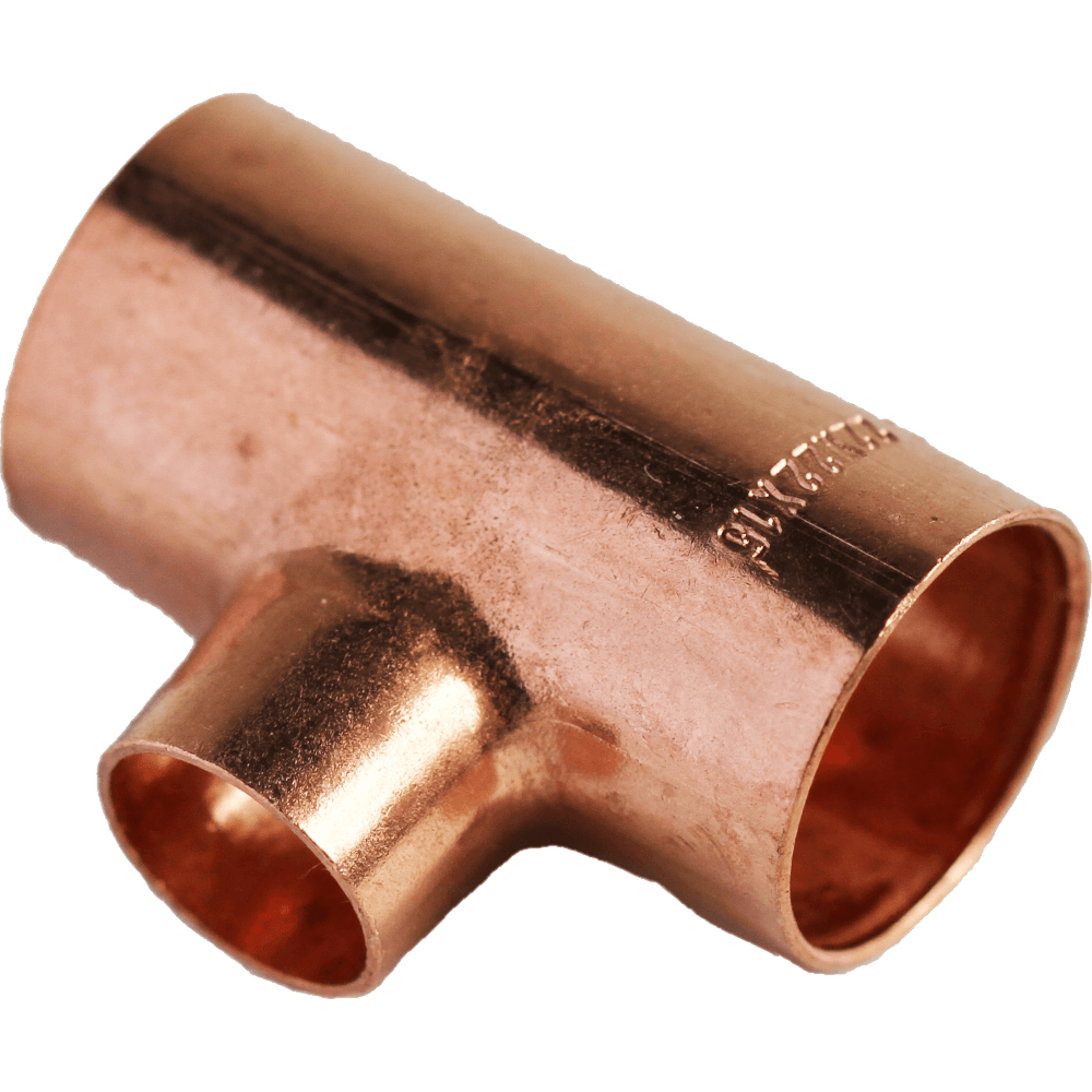 Solder Cxcxc Red Tee 22x22x15mmx1 SABS, COPPER TUBING SA - Cashbuild
