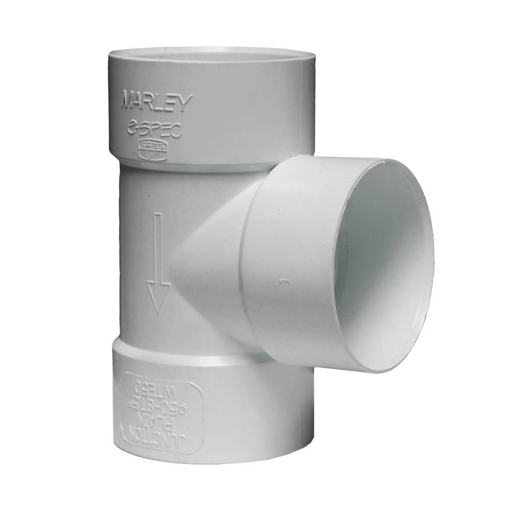Soil & Vent Junction Plain 50mm X 90 Deg SABS, MARLEY - Cashbuild
