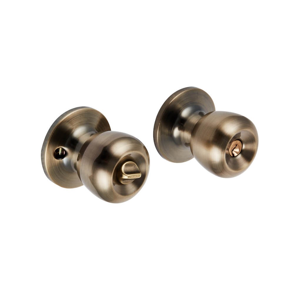 3600 Cylindrical Lockset Brass Plated, TROJAN - Cashbuild
