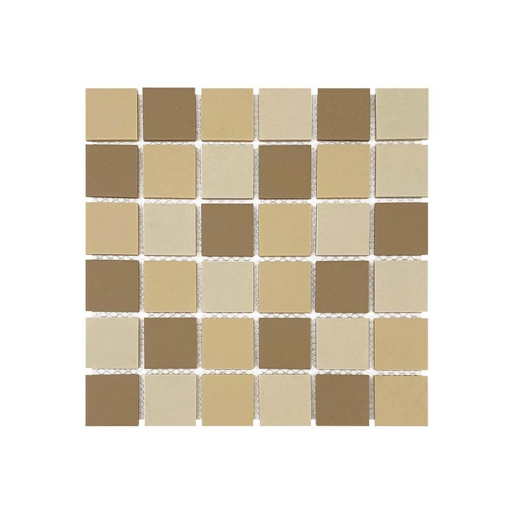 Mosaic Tile Porcelain Brown Mix 45x45mm, - Cashbuild