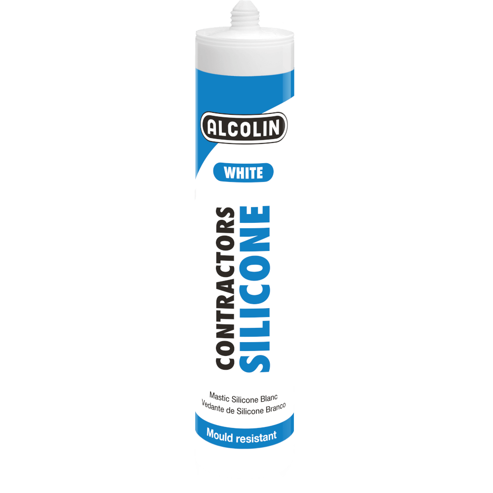 Alcolin Contractors Silicone White 260ml, ALCOLIN - Cashbuild