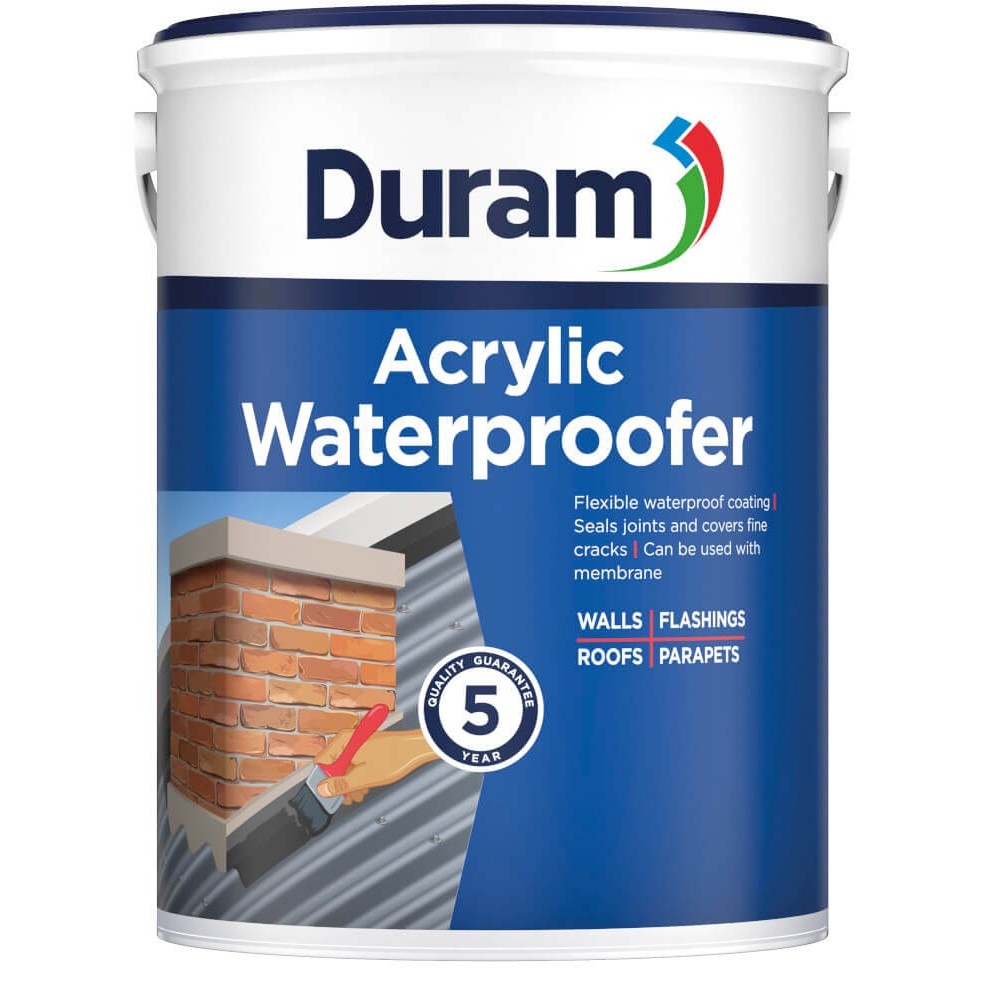 Duram Acrylic Waterproofer Red 5l, DURAM - Cashbuild