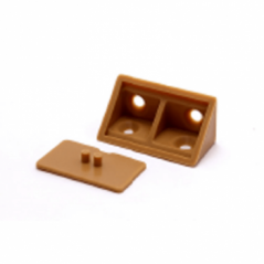 Brown Plastic Corner Blocks Quantity:10, TROJAN - Cashbuild
