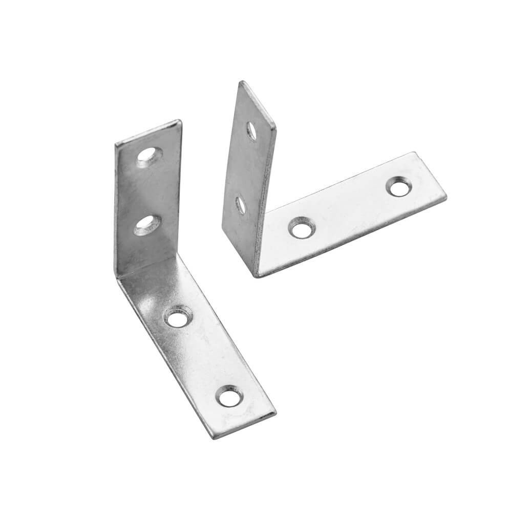 50x50mm Steel Corner Bracket with Screws, MACKIE - Cashbuild