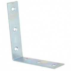 100x100mm Steel Corner Bracket with Screws, TROJAN - Cashbuild