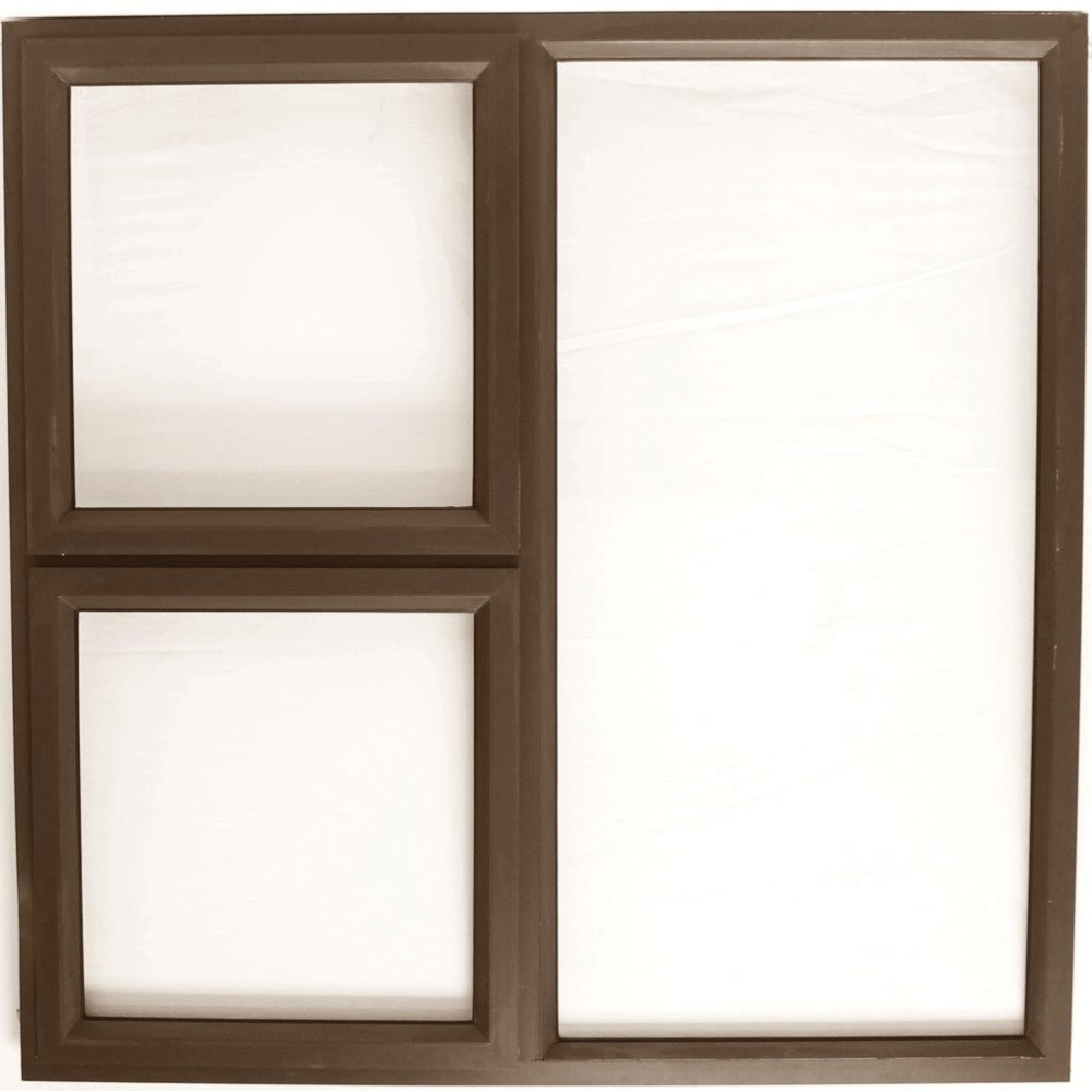 Window Frame Aluminium Ptt1212 Bronze Clear Left Hand, - Cashbuild