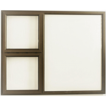 Window Frame Aluminium Pt129 Bronze Clear Left Hand