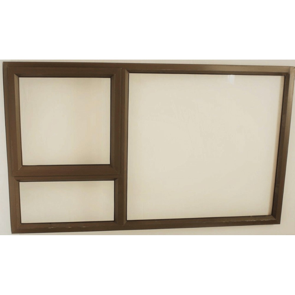 Window Frame Aluminium Pt129 Bronze Clear Left Hand, - Cashbuild