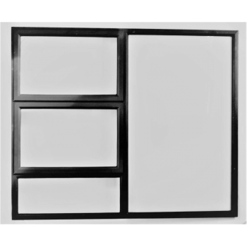 Window Frame Aluminium Ptt1815 Charcoal Clear Left Hand, VALUWIN ...