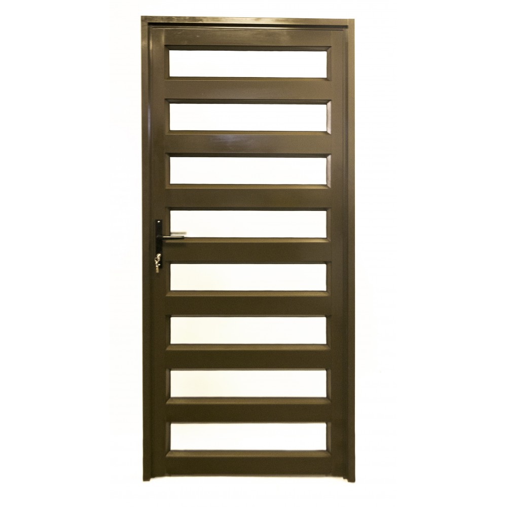 Aluminium Door Bronze 890 X 2090 Horizontal, - Cashbuild