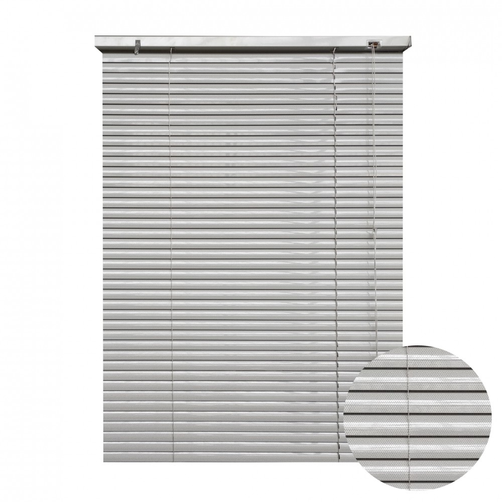 Aluminium Blinds Metallic Silver 1500x1800mm, BERGAMO - Cashbuild