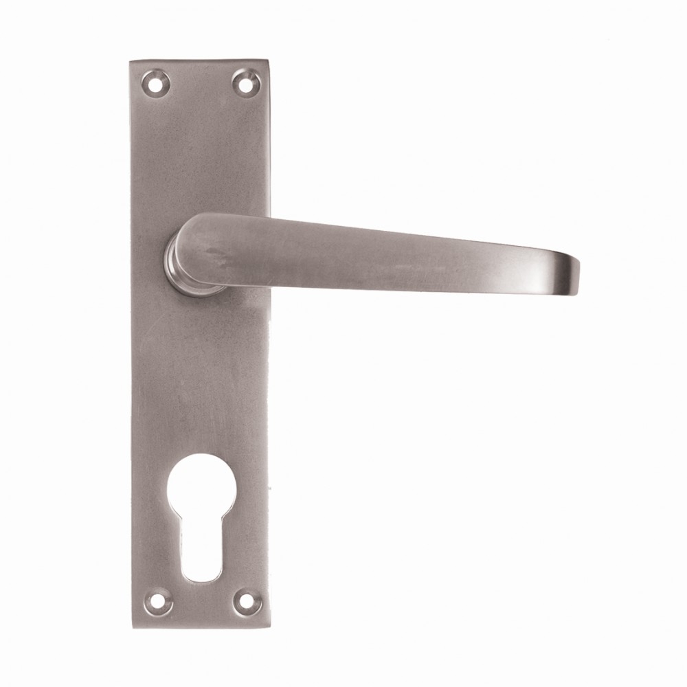Nickle 6 Vict Plain Plated Cylinder Handle, - Cashbuild