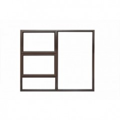 Window Frame Aluminium 28-ptt1815 Bronze Left Hand, MISTER WINDOWS ...