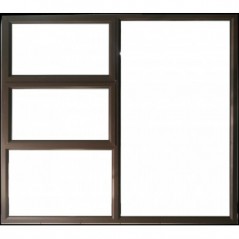 Window Frame Aluminium Ptt2118 Bronze, - Cashbuild