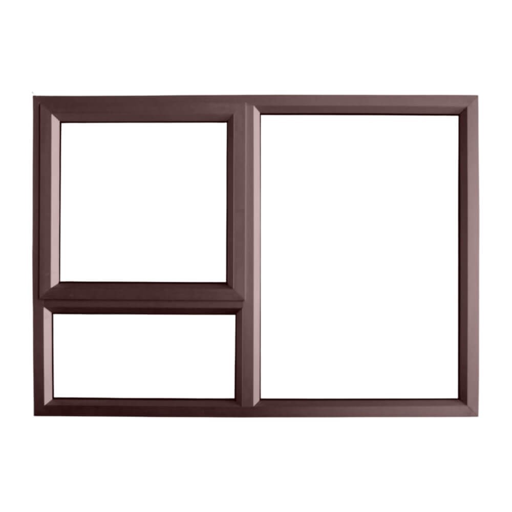 1500 X 900 Bronze Aluminium Window Frame Clear Glass NEUTRON