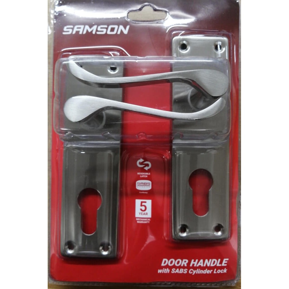 Samson Lock Set Sabs Cyl Ms Vic Scr 6" Sn, - Cashbuild