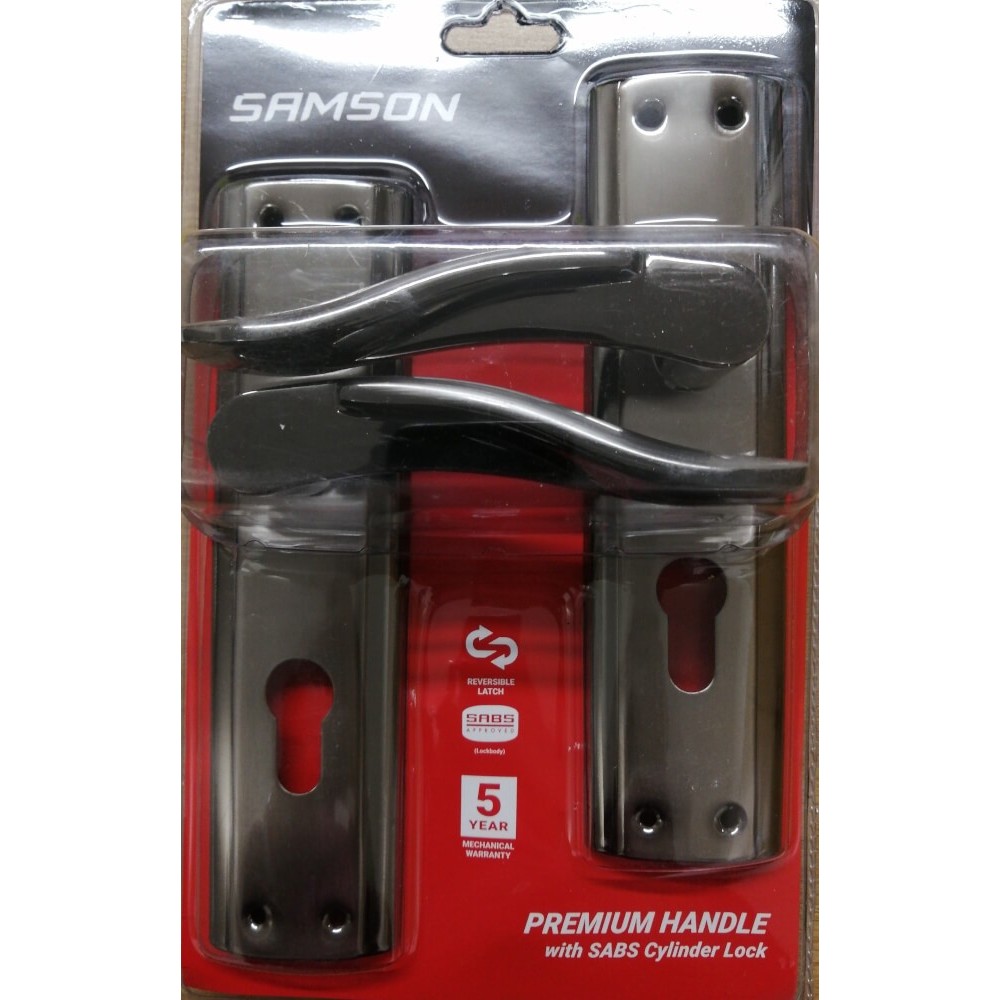 Samson Lock Set Sabs Cyl Marcello 8" Sn/bn, - Cashbuild