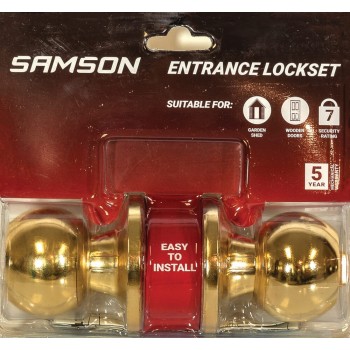 Samson Lock Set Entr Ball Knob Bronze Plated, - Cashbuild