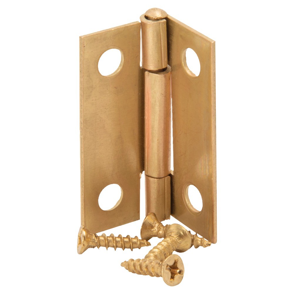 38mm Steel Butt Hinge Brass Plated with Screws, TROJAN - Cashbuild