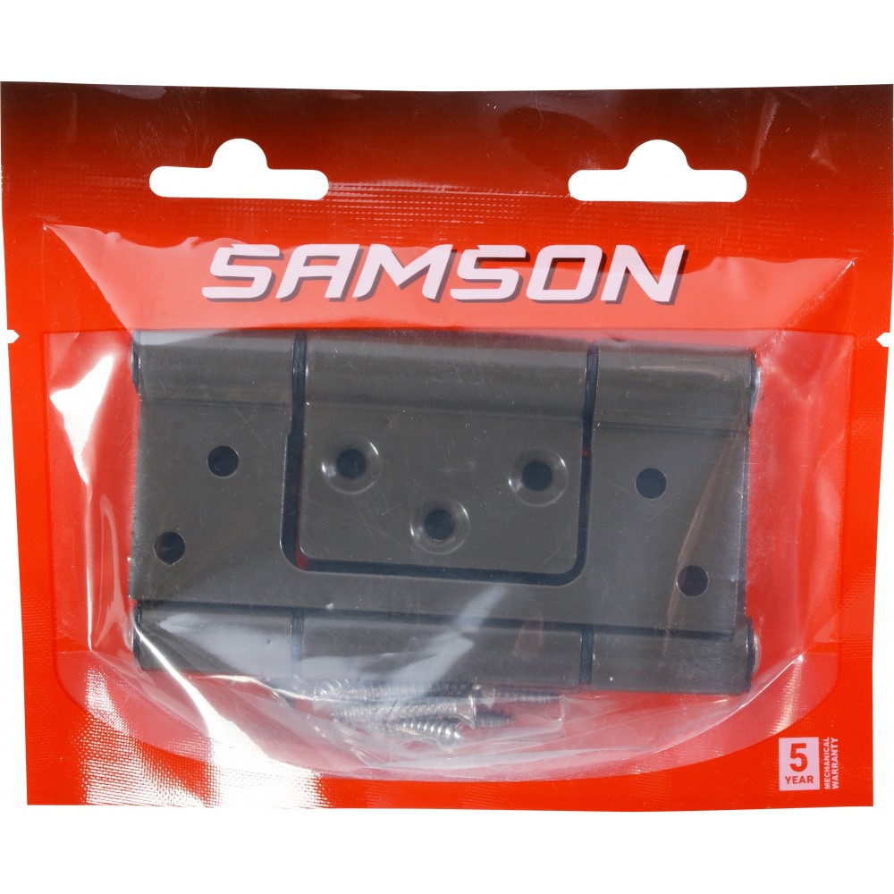 Samson Hinge Flush Aluminium 100mm Brass, SAMSON - Cashbuild
