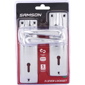 Samson Lock Set Key 3l Sabs 6" Chrome Plated Econo, SAMSON - Cashbuild