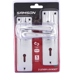 Samson Lock Set Key 3l Sabs 6" Chrome Plated Econo, SAMSON - Cashbuild